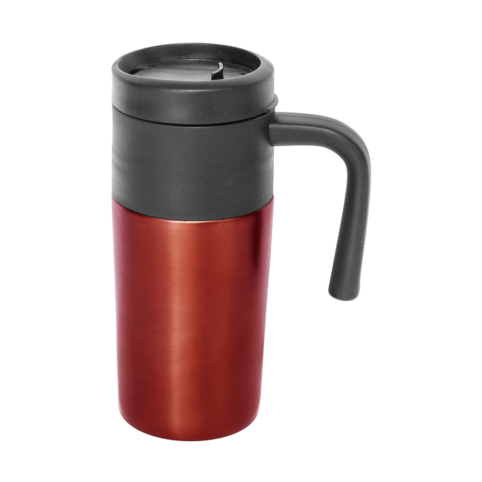 Bilmugg rak med handtag, röd